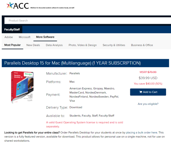 Parallels Desktop - A&E CAD